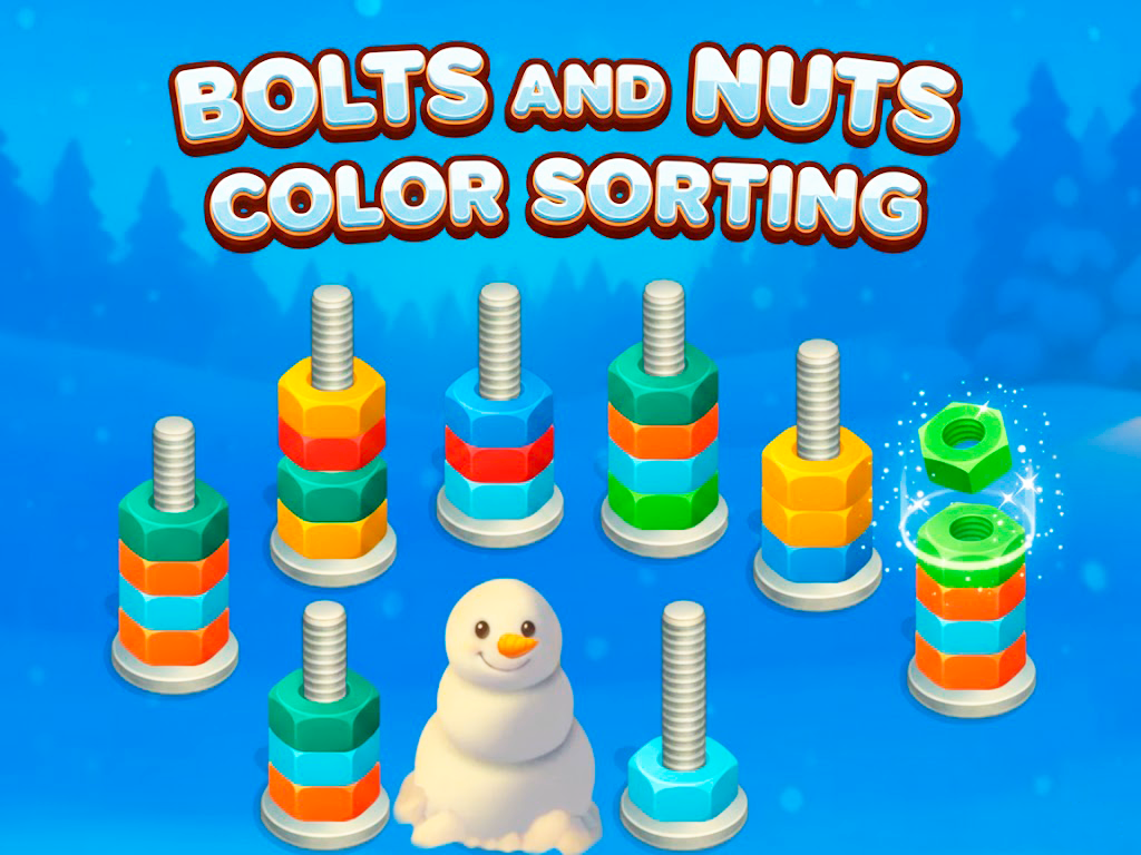 Bolts and Nuts Color Sorting 🕹️ Pelaa verkossa SGameS:ssä