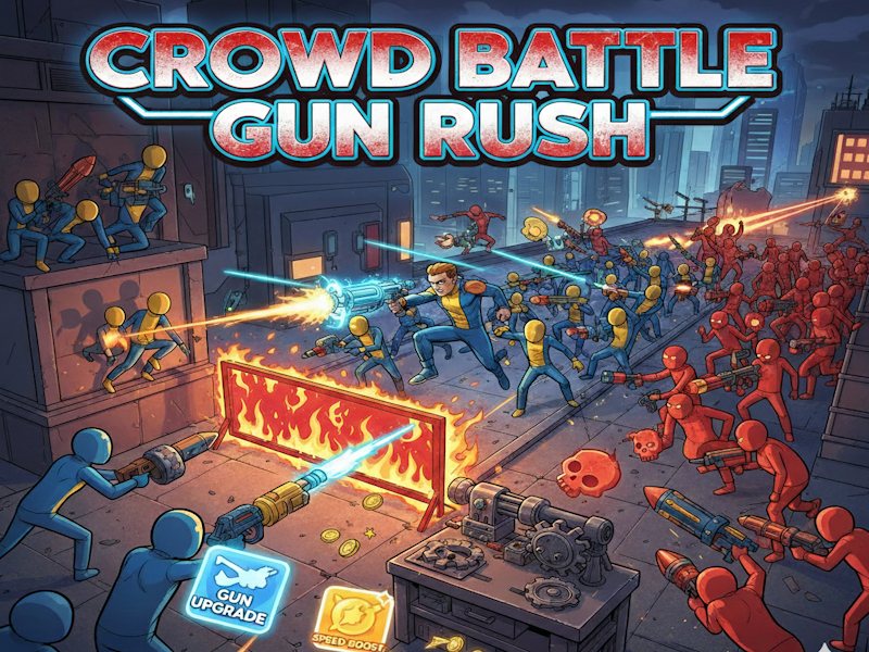 Crowd Battle Gun Rush 🕹️ Pelaa verkossa SGameS:ssä