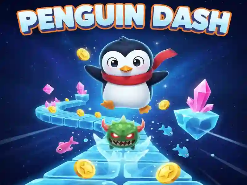 Penguin Dash 🕹️ Pelaa verkossa SGameS:ssä
